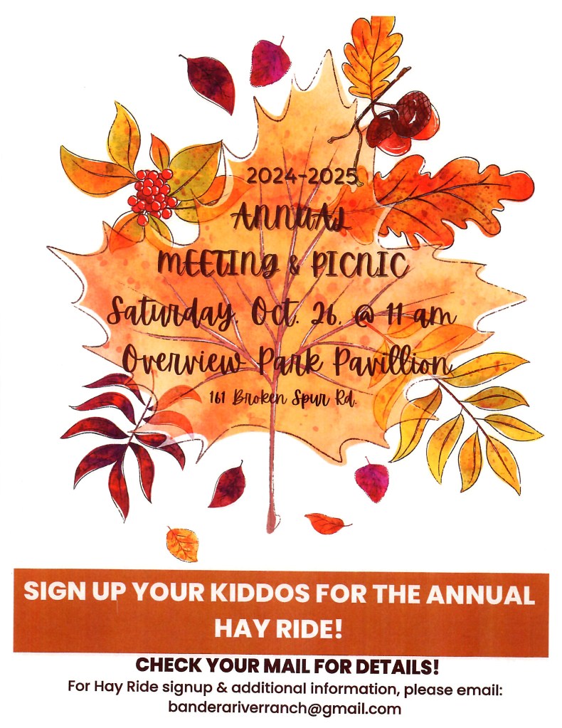 COMMUNITY CORNER | Bandera River Ranch Homeowners Association